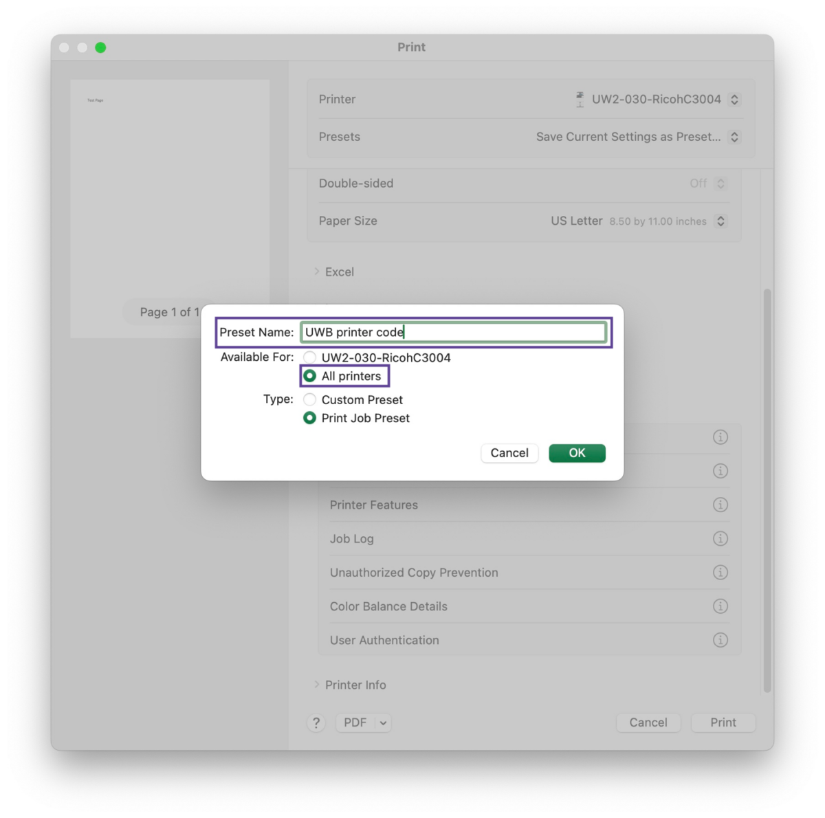 Faculty/Staff: Add a Ricoh print code to your computer - Information ...