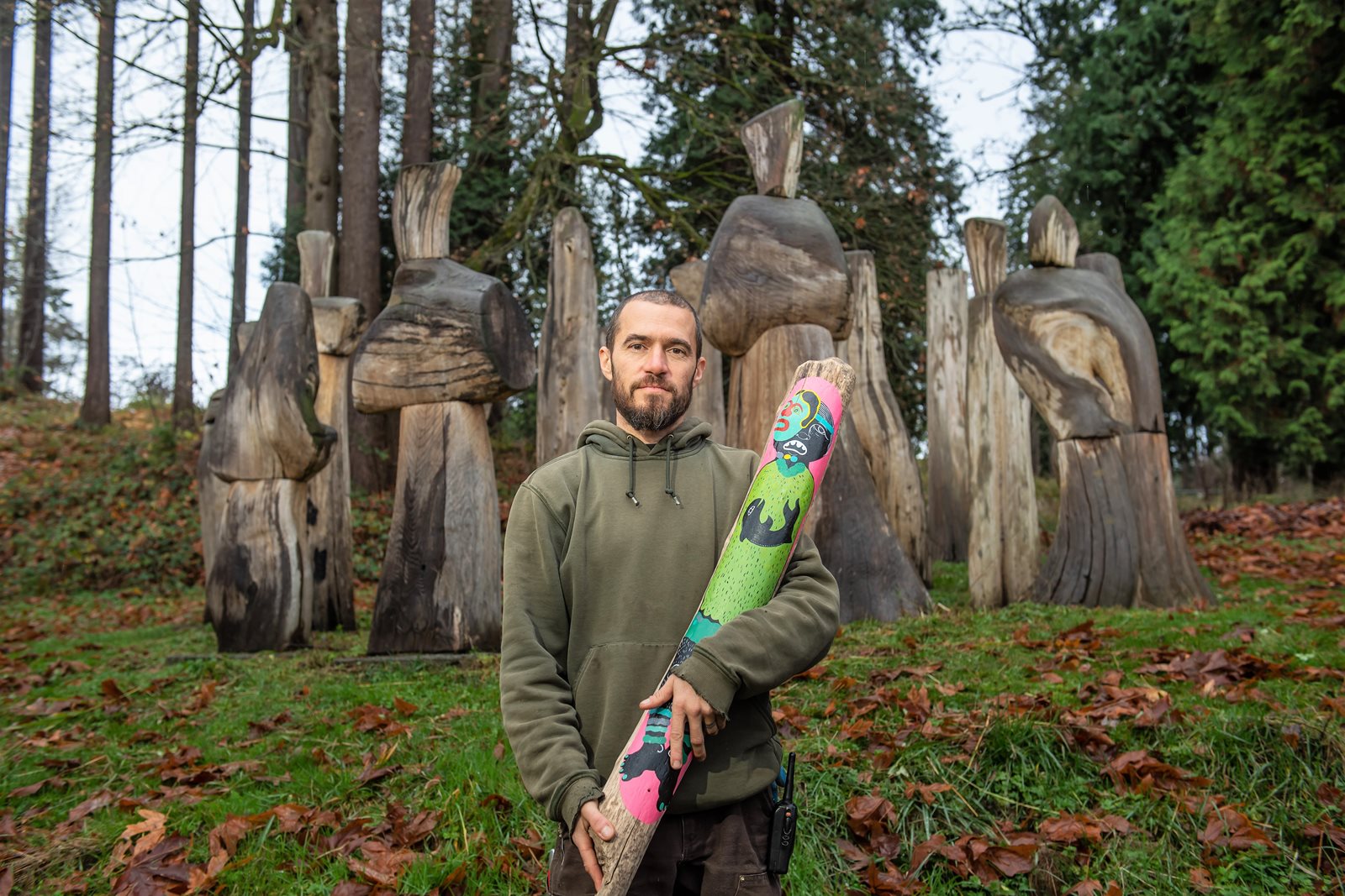 Offerings left at Ancestors campus sculpture - News