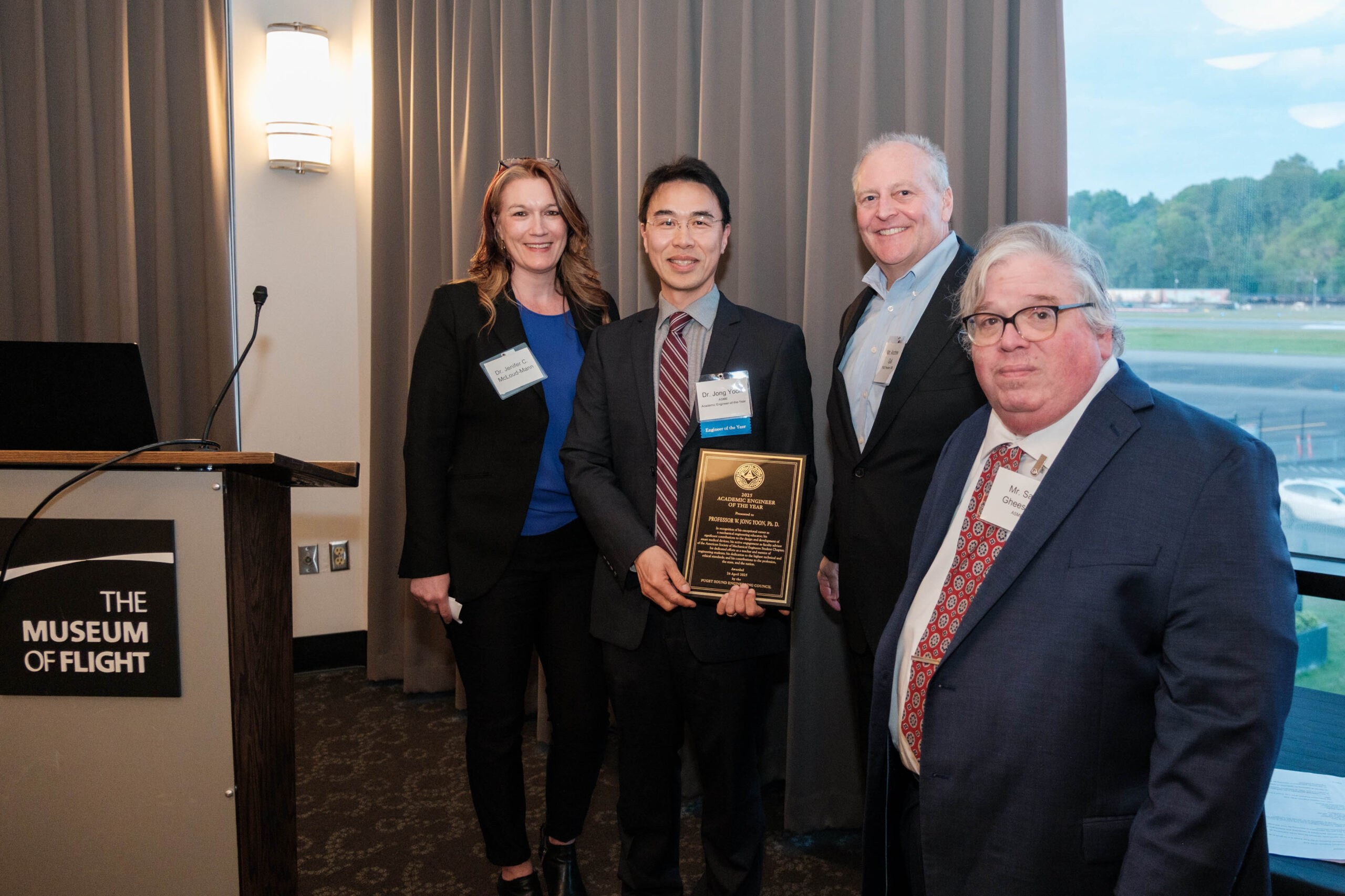 Dr. Jong Yoon named 2025 Academic Engineer of the Year by PSEC - School ...